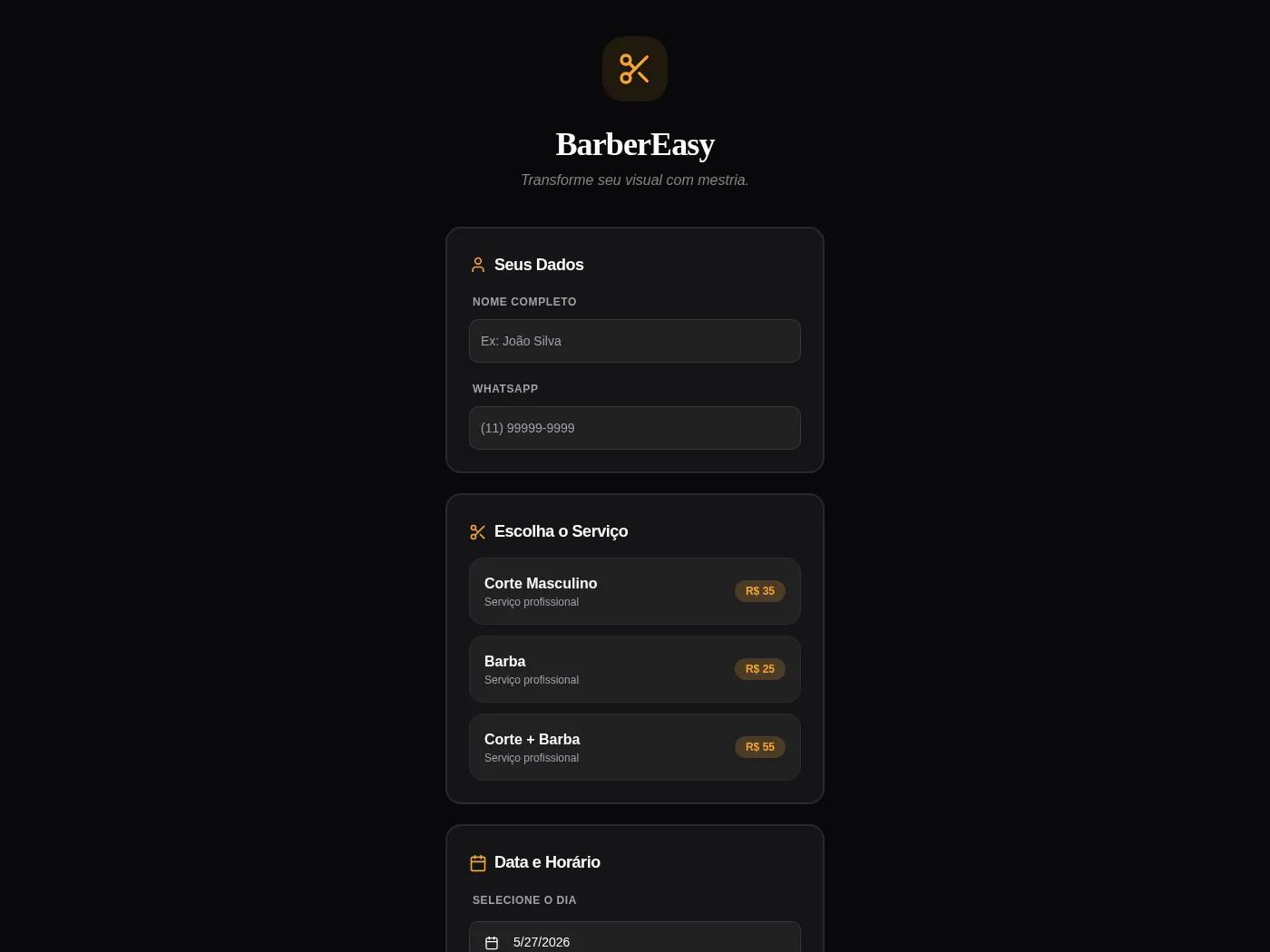 BarberEasy Scheduler