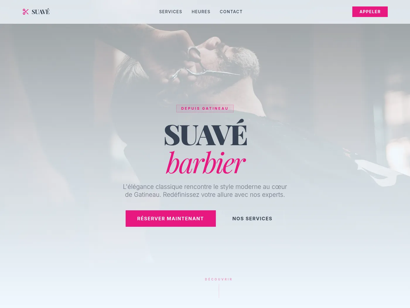 Suavé Barbier Gatineau Site