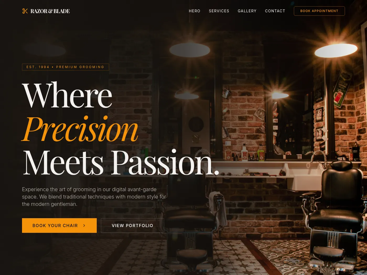Barber Shop Web Presence