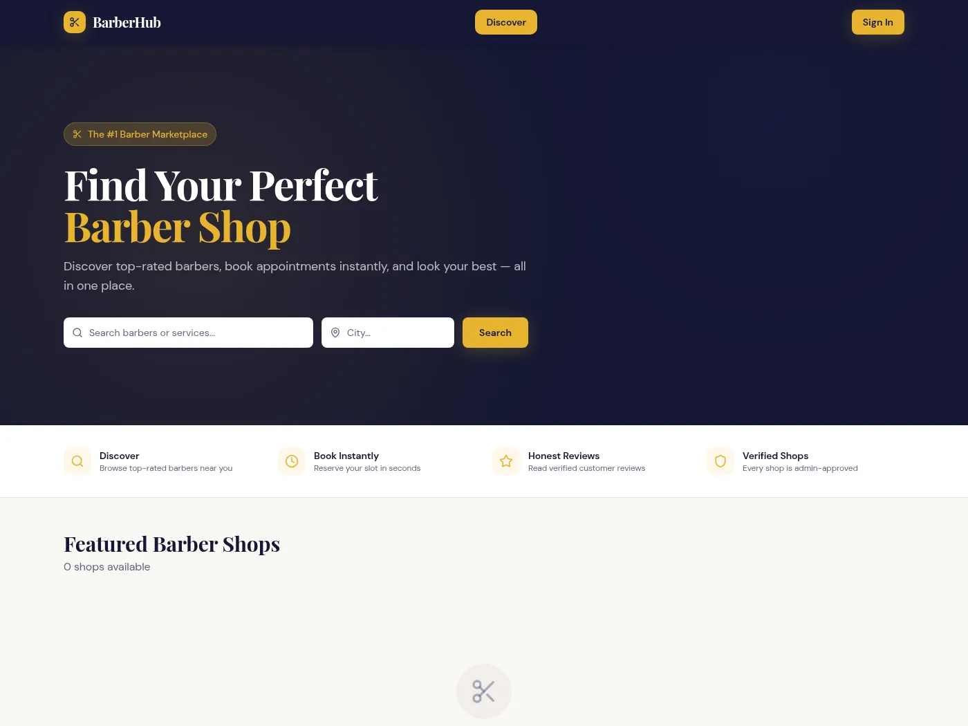 BarberHub Marketplace