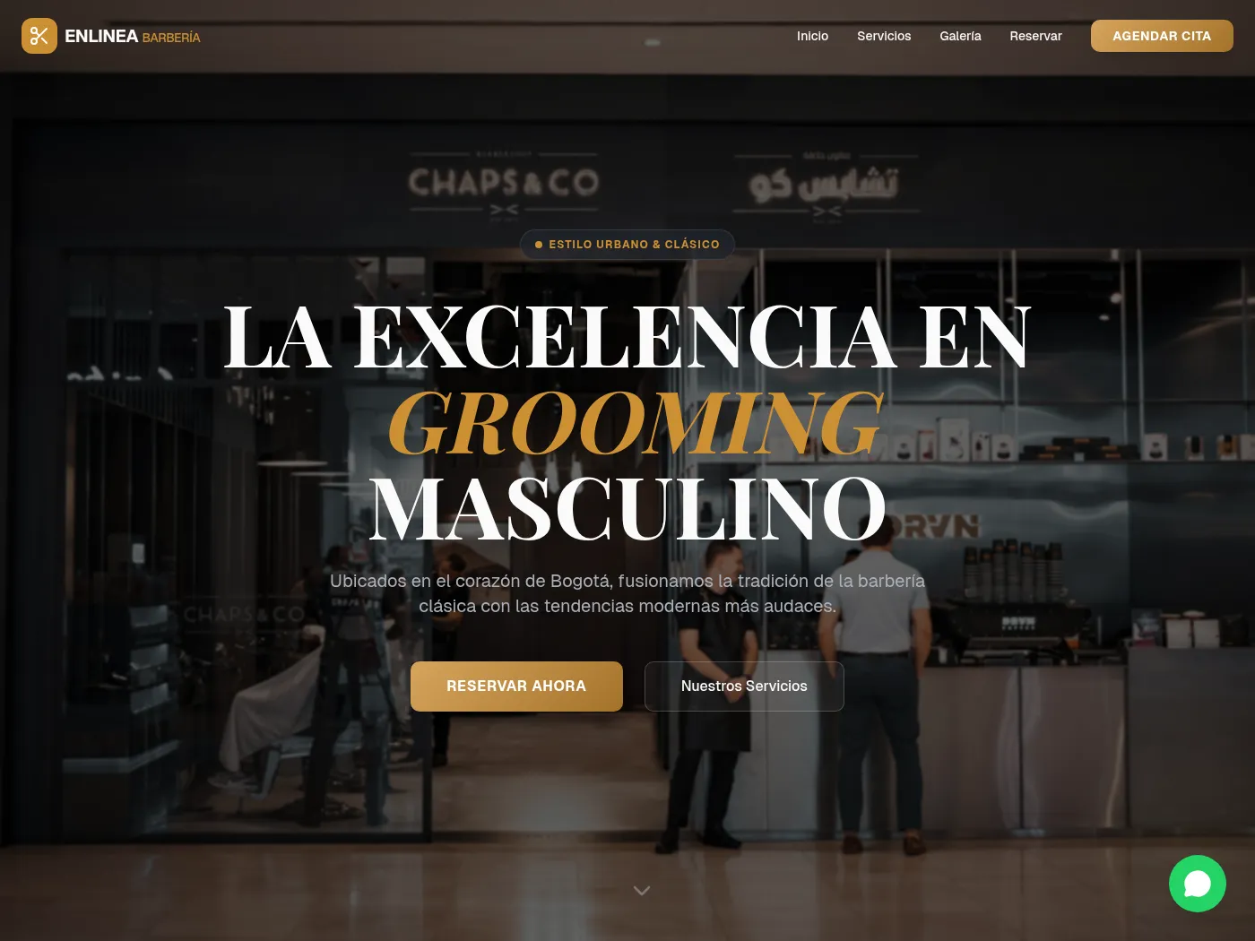 Barbería EnLinea Landing