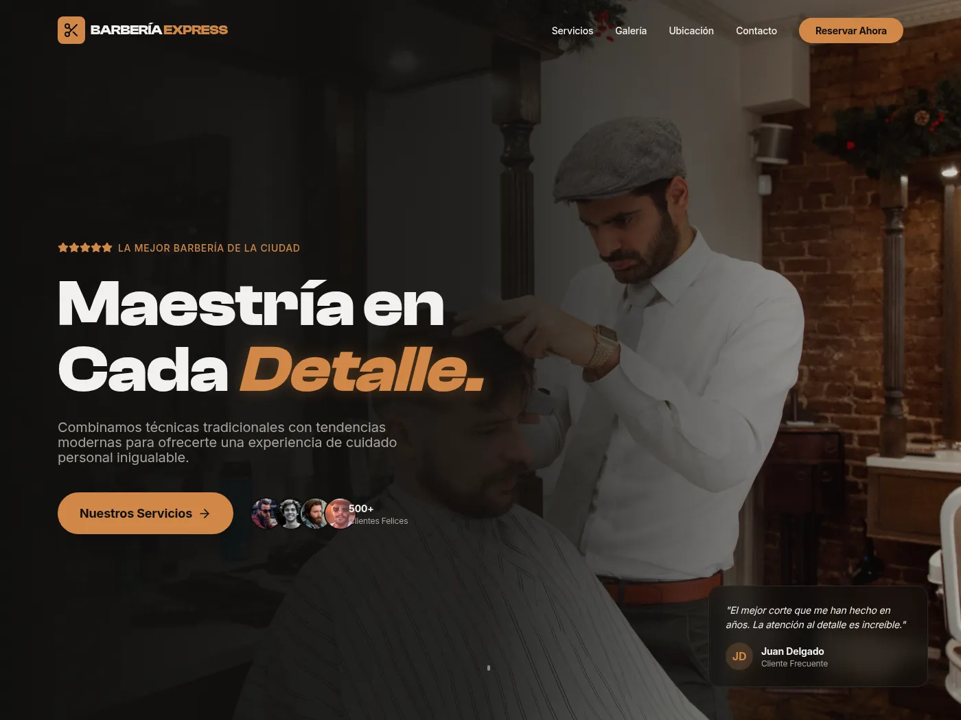 Barbería Web Express