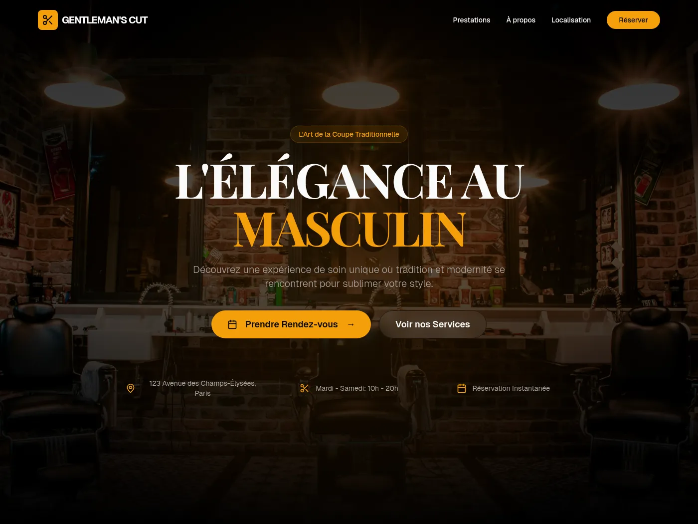 Barbershop Booking Site