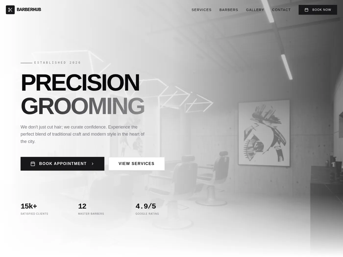 Barbershop Web Hub