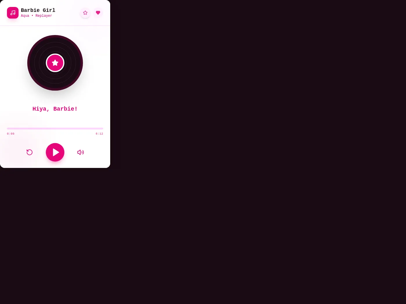 Barbie Girl Replayer