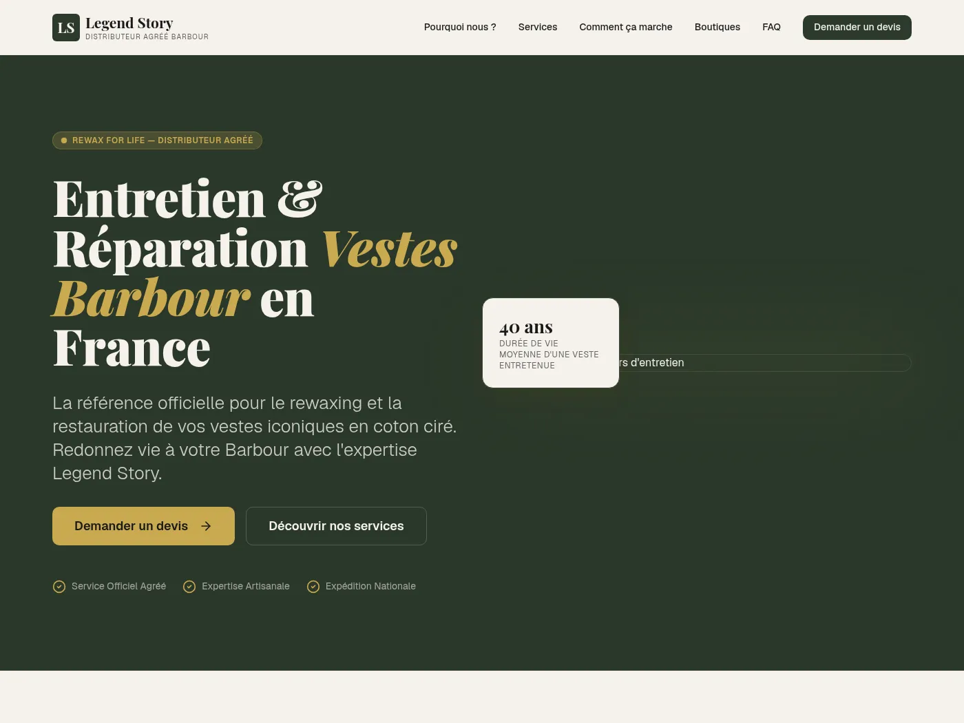Barbour Care France Landing
