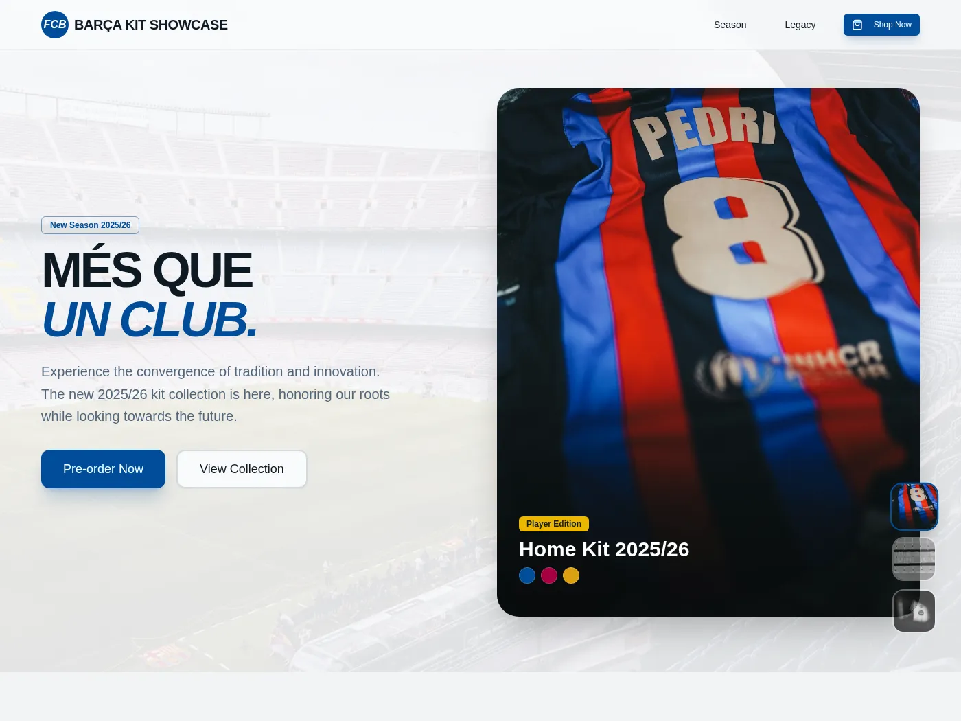 Barça Kit Showcase