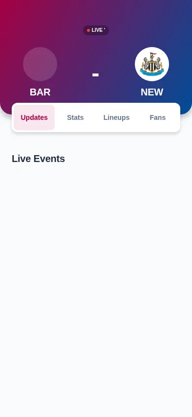 Barca vs Newcastle Hub