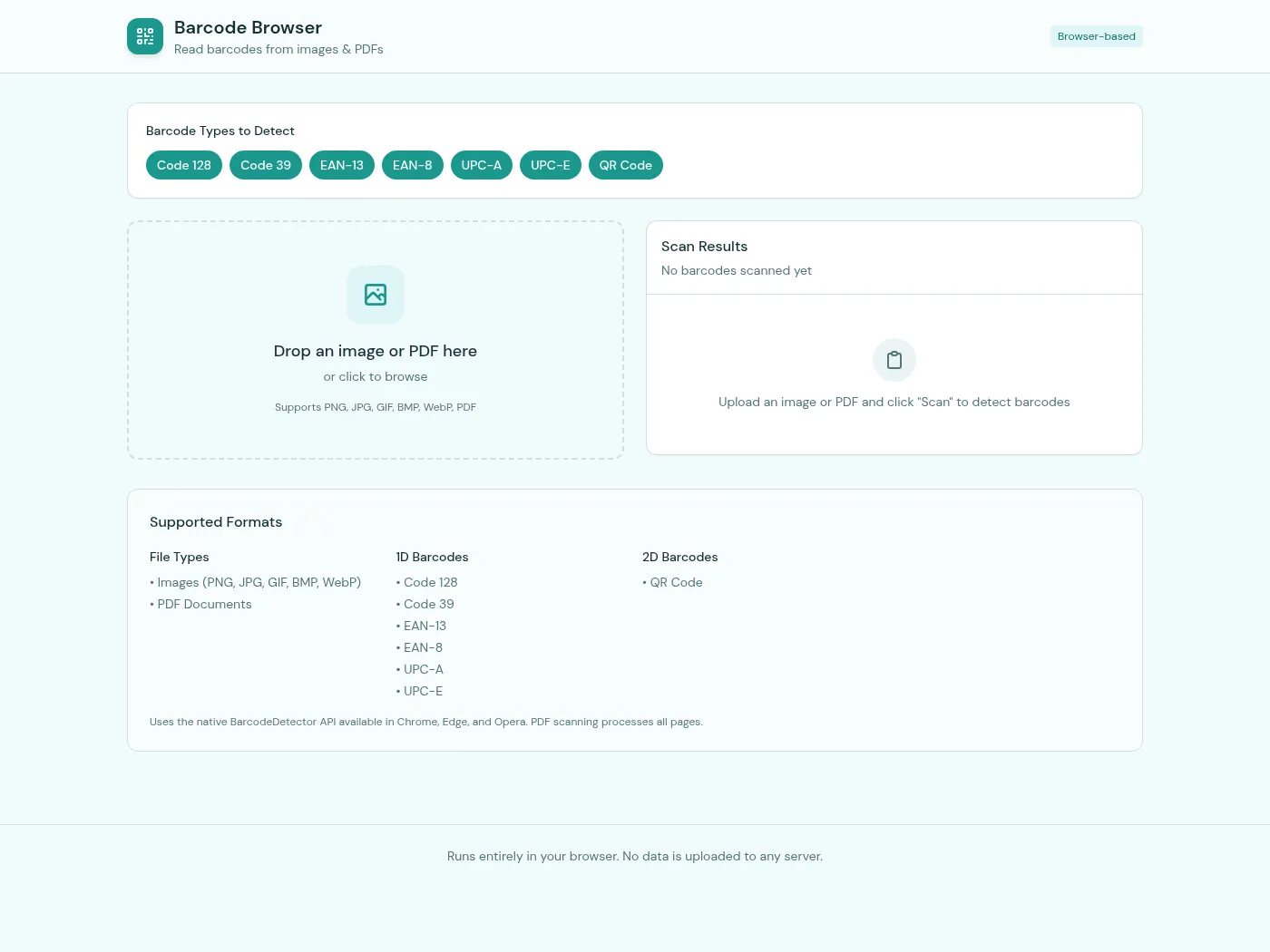 Barcode Browser App