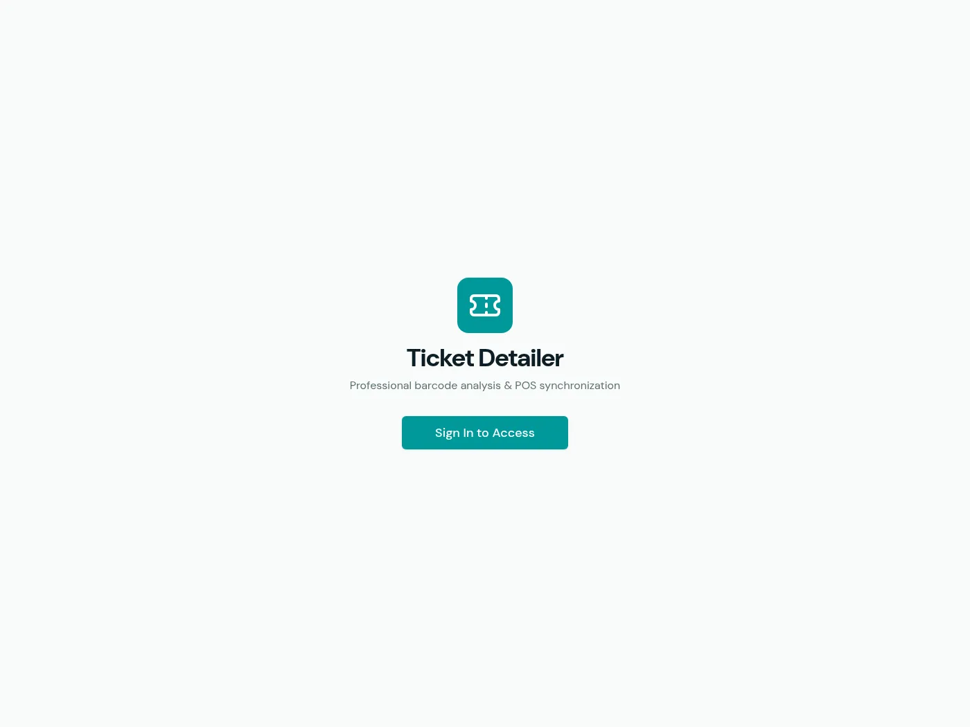 Ticket Barcode Detailer