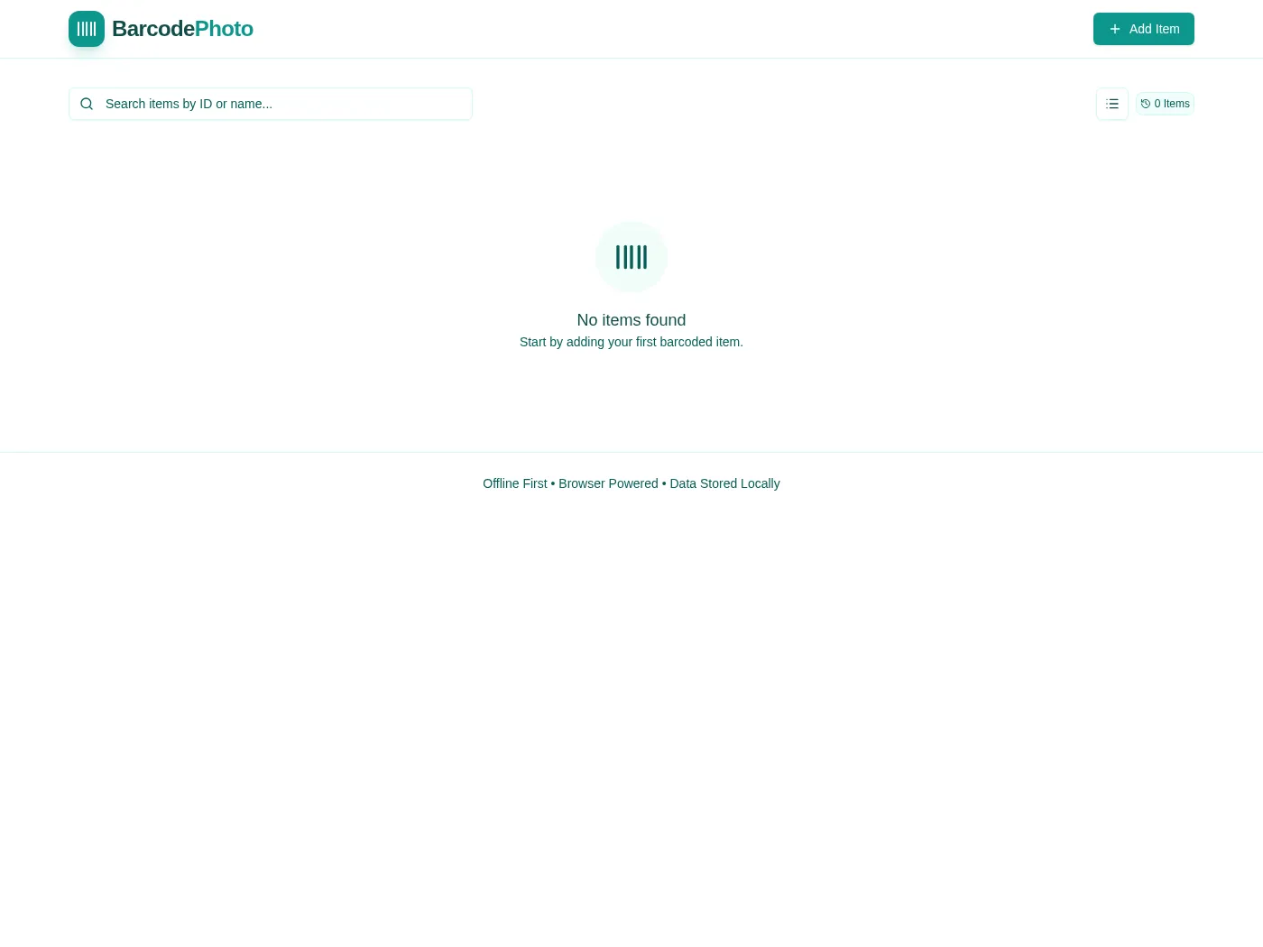 Barcode Photo Manager