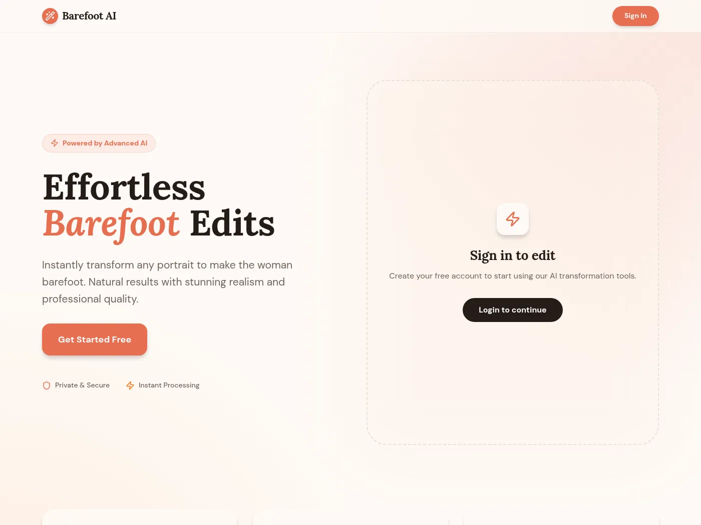Barefoot Portrait Editor