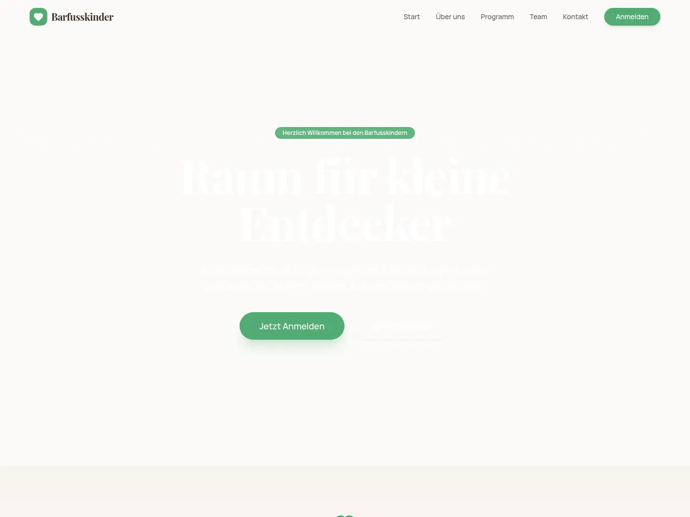 Barfusskinder Homepage