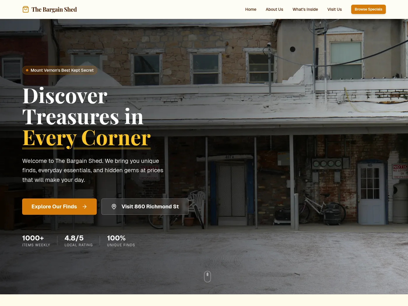 The Bargain Shed Site