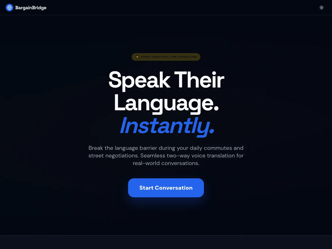 BargainBridge Live Translate