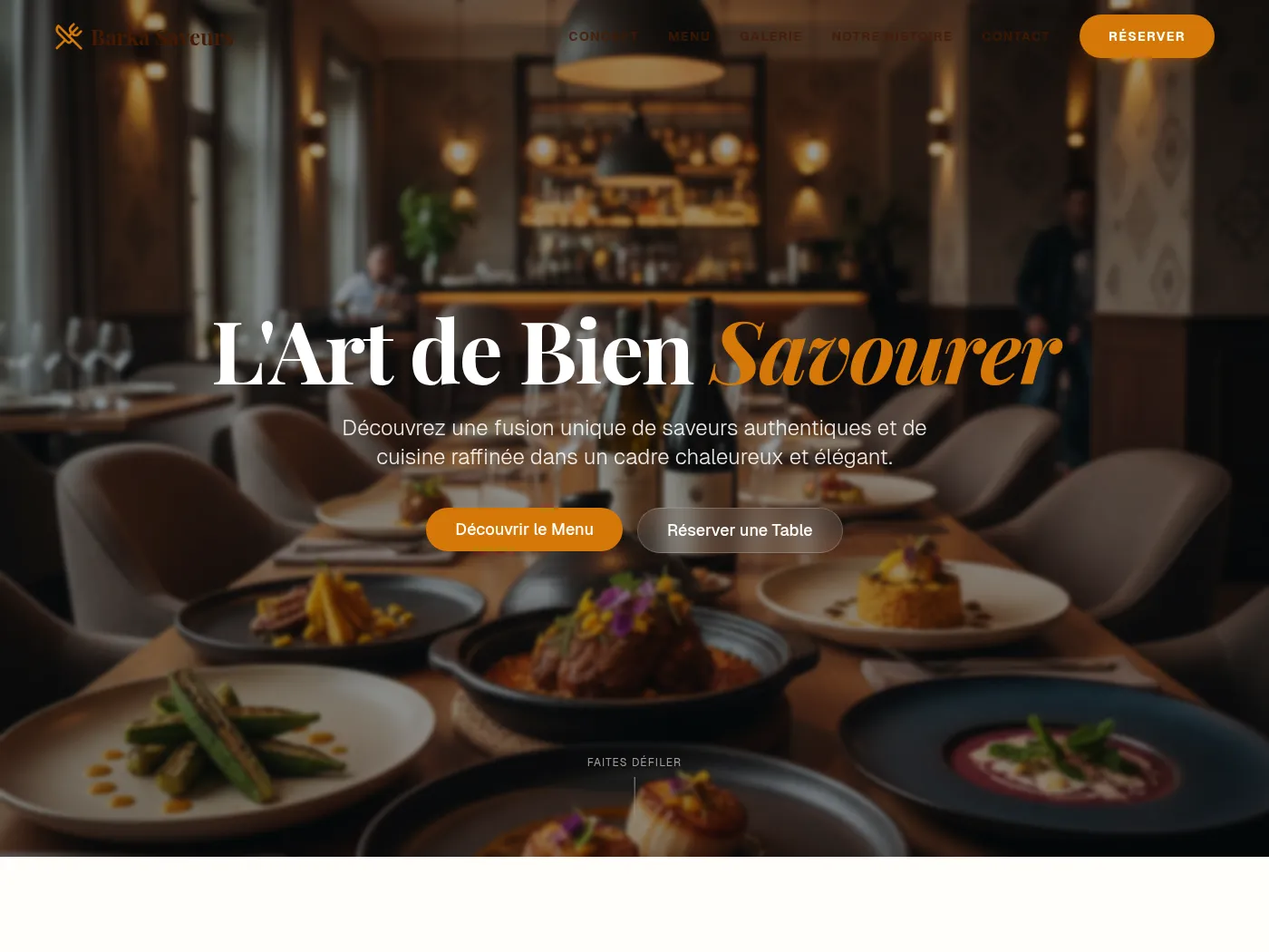 Barka Saveurs Site