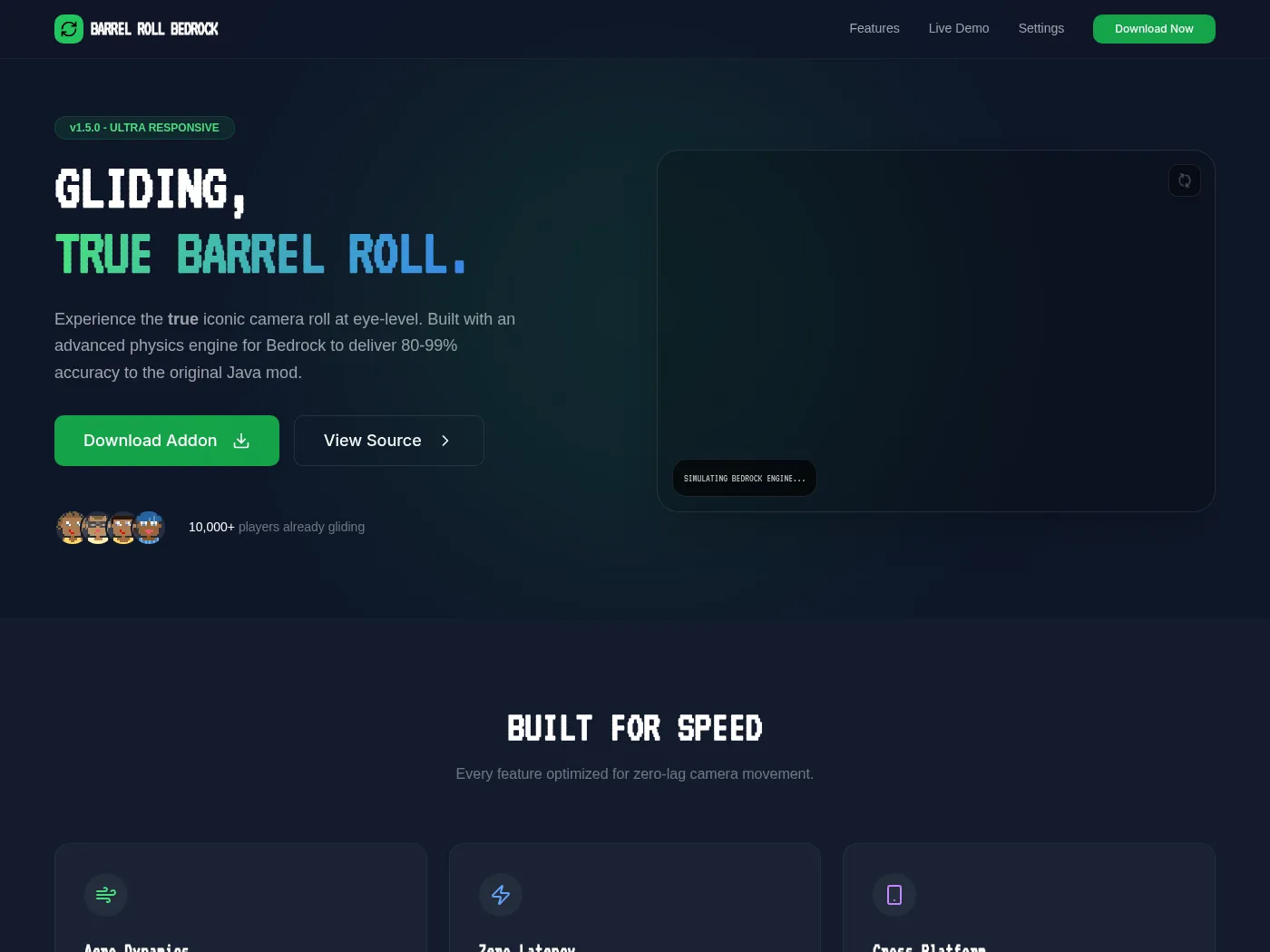 Barrel Roll Bedrock