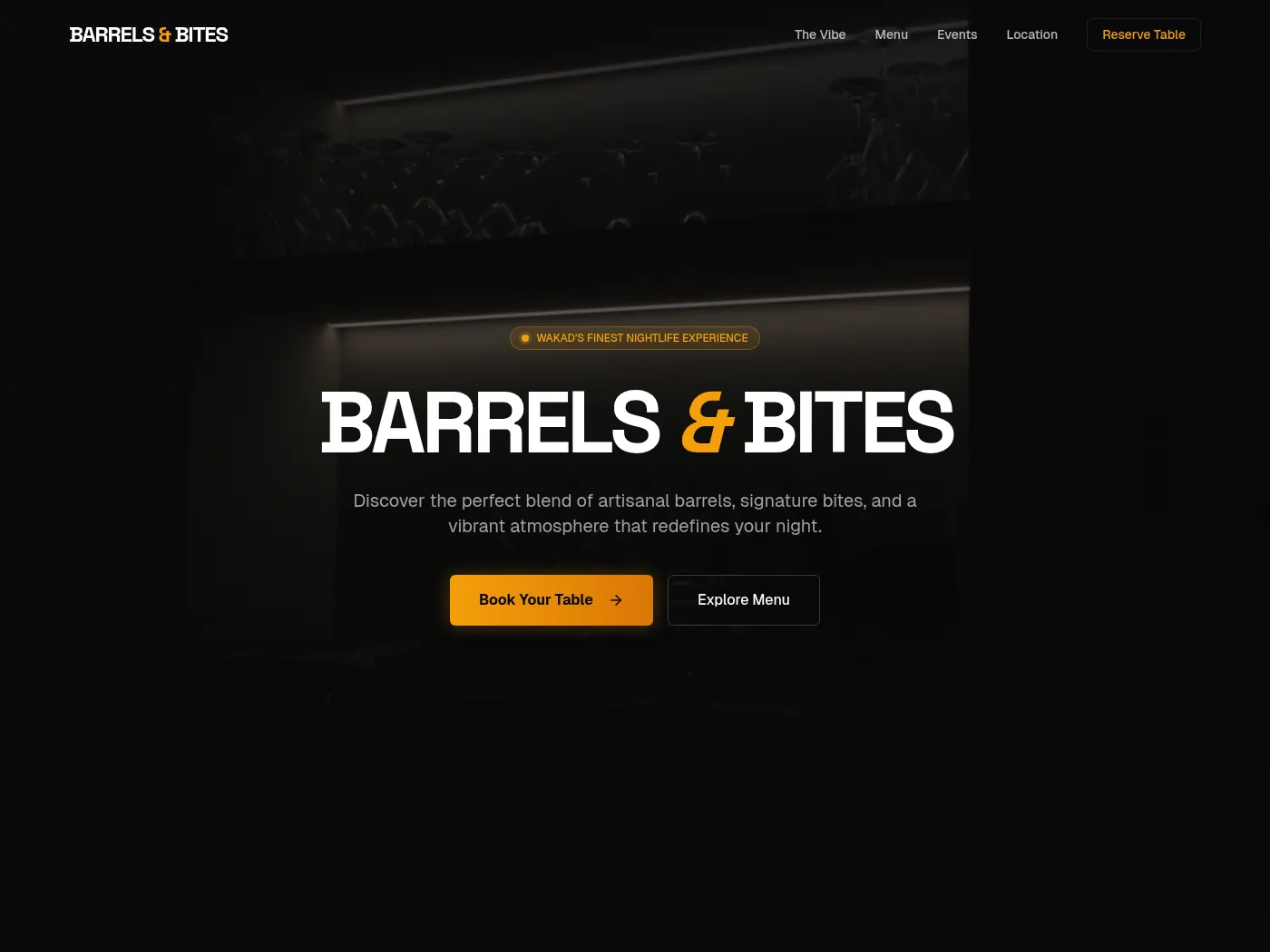 Barrels & Bites Landing