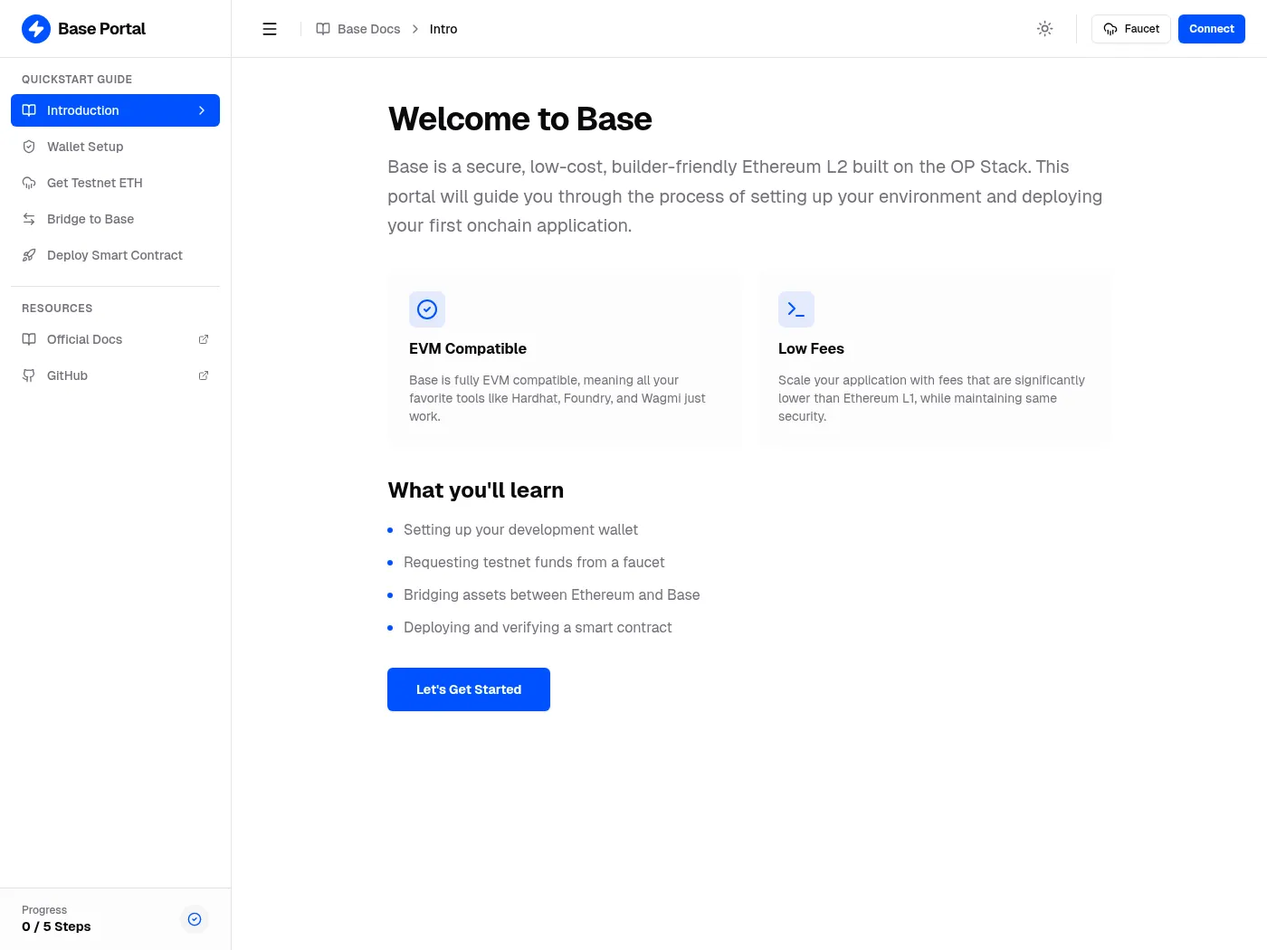Base Quickstart Portal