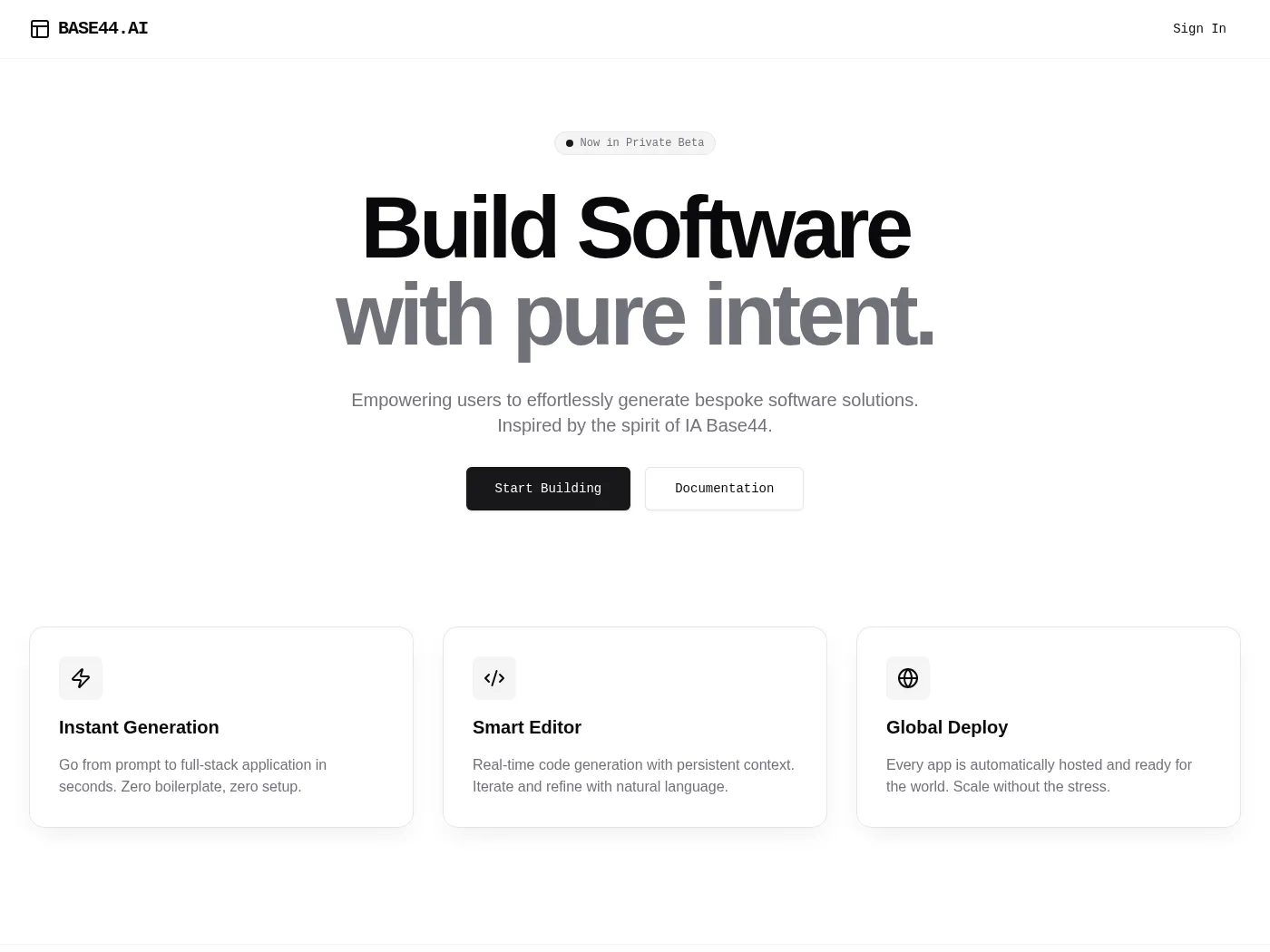 Base44 AI App Generator