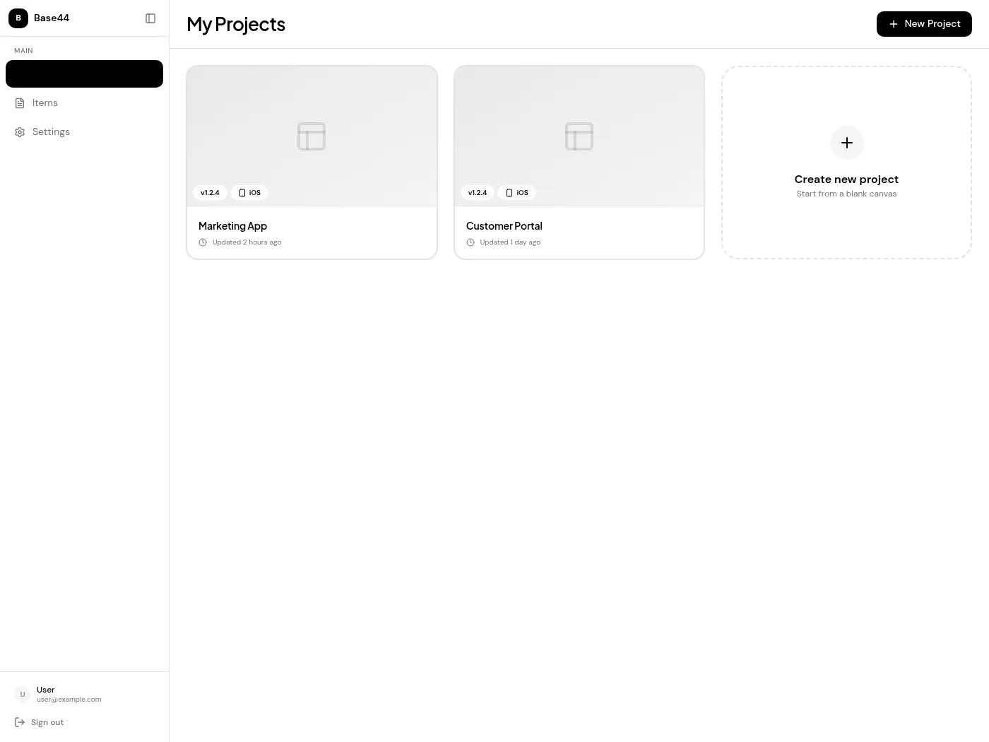 Base44 Inspired Platform