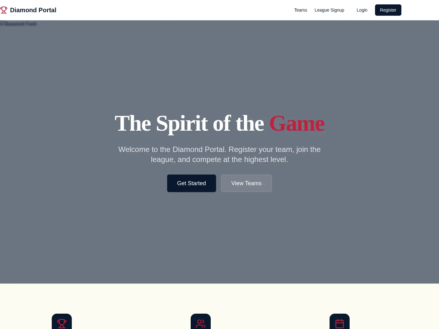 Baseball Team Portal