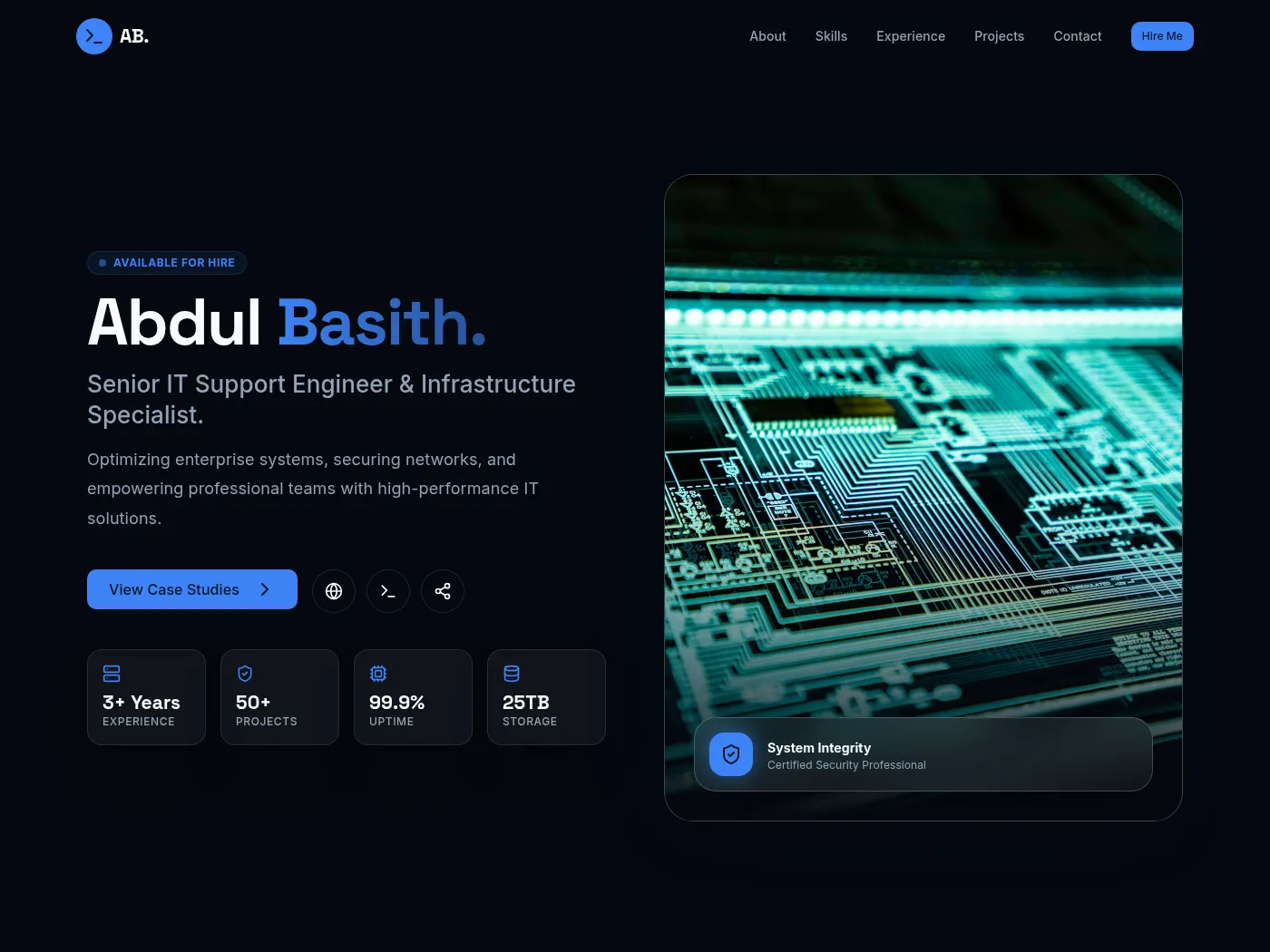 Basith Profile Page