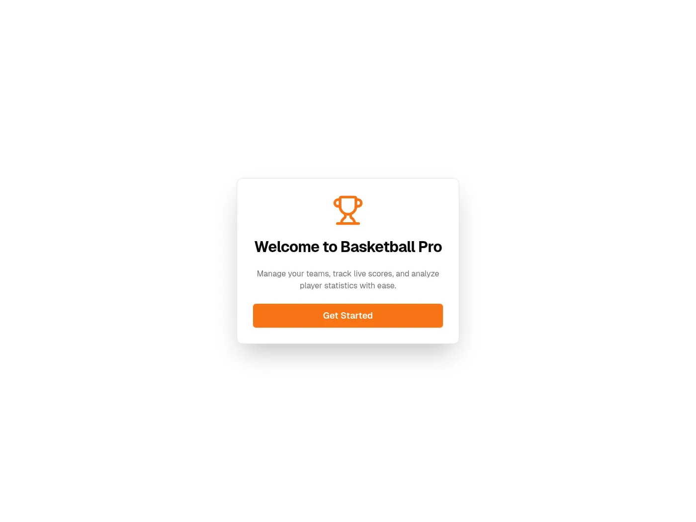 Basketball Pro App
