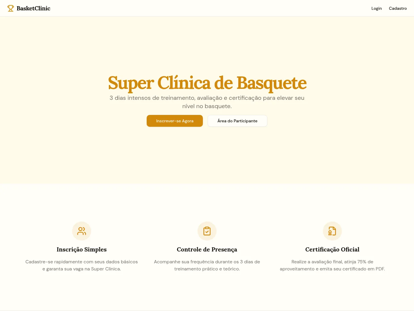 BasketClinic Manager