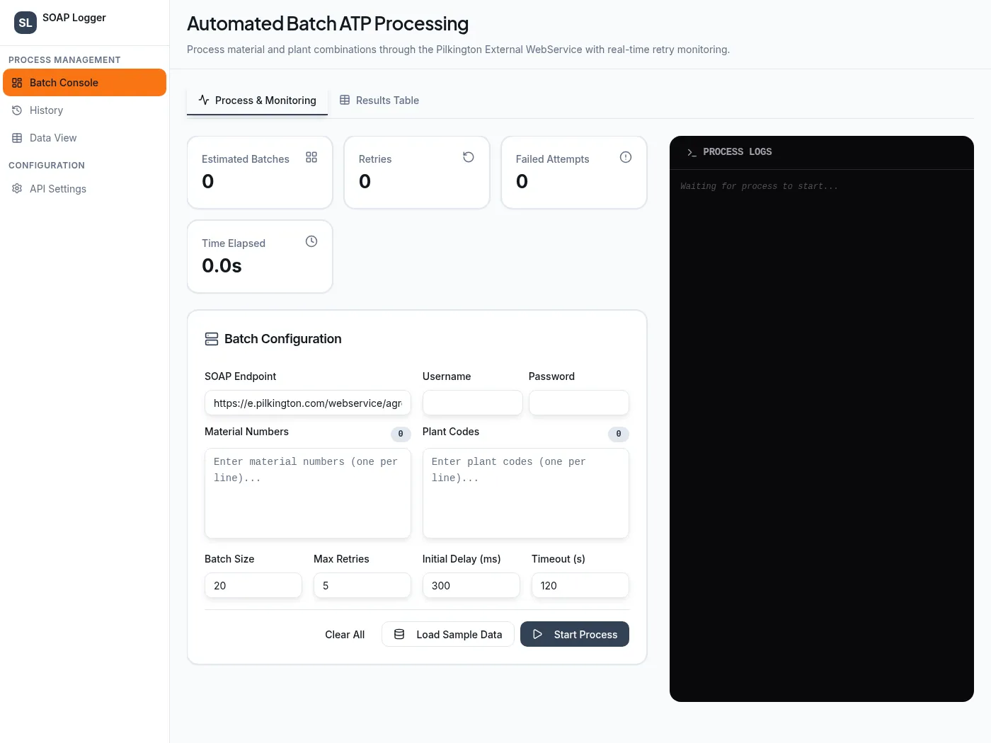 Batch SOAP Logger