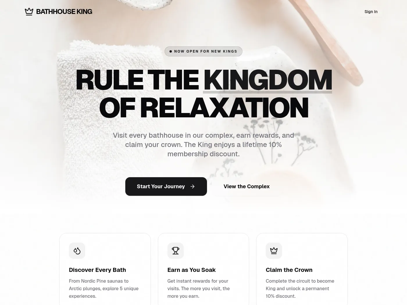 Bathhouse King Rewards