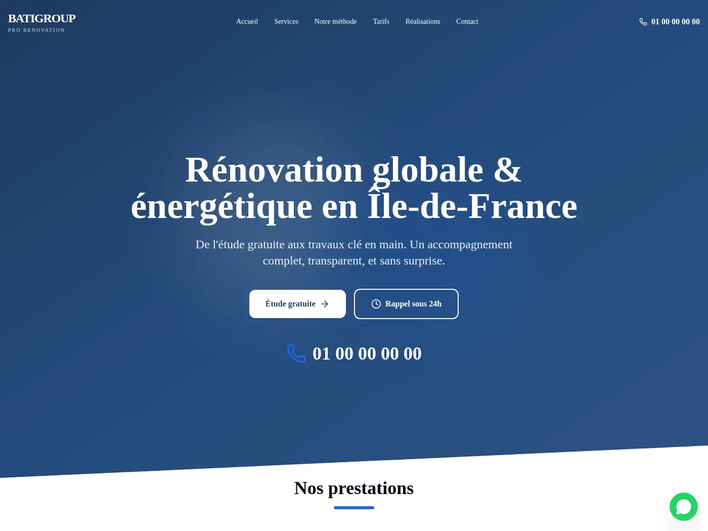 BATIGROUP Pro Renovation Site