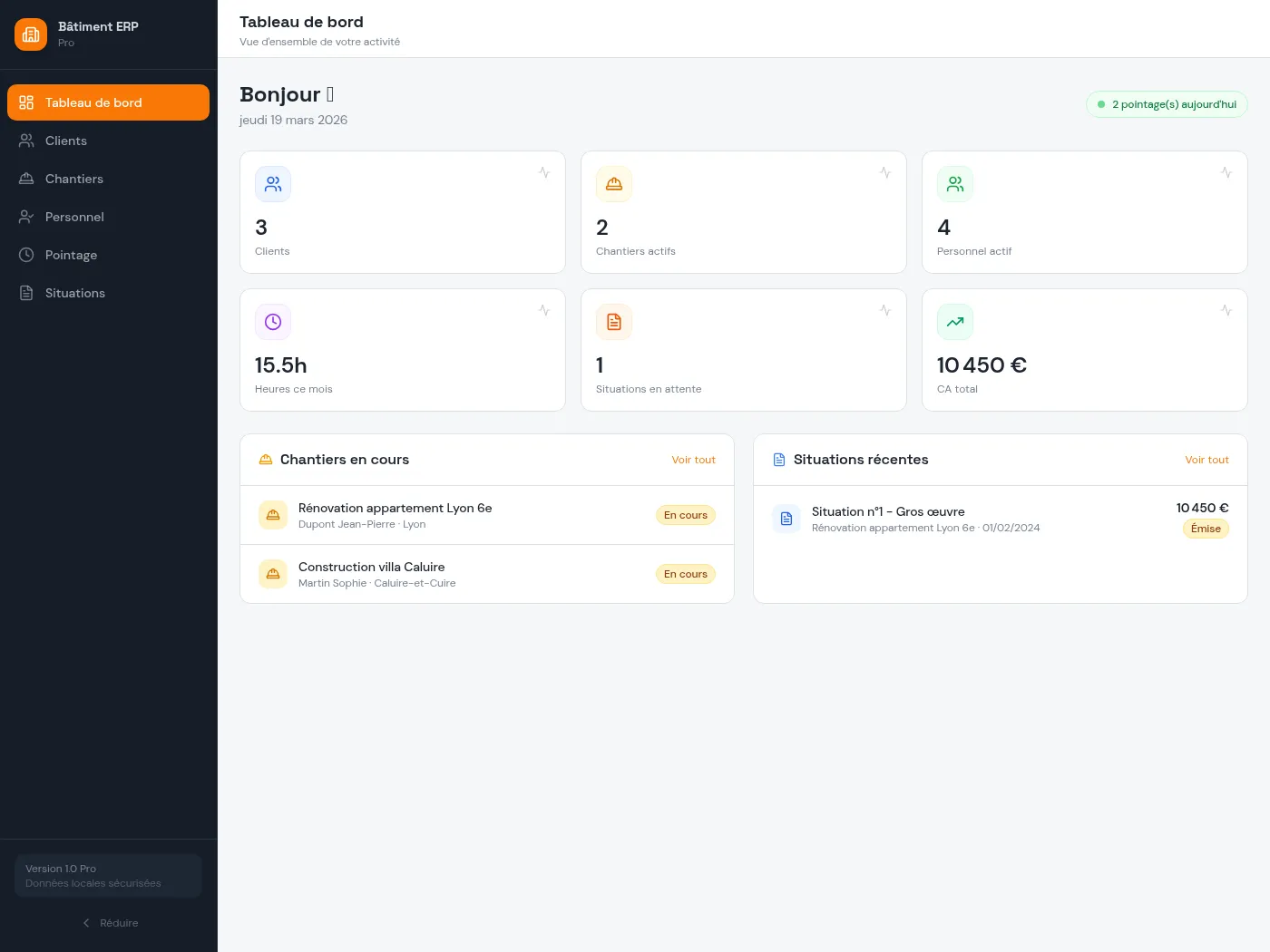Bâtiment ERP Pro