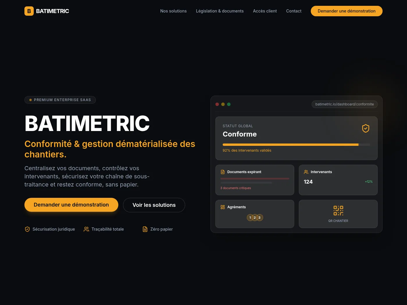 BATIMETRIC Landing Premium (Remix)