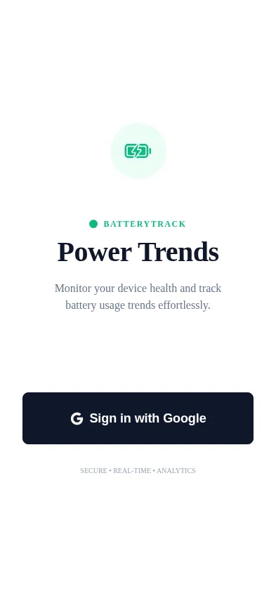 BatteryTrack Mobile