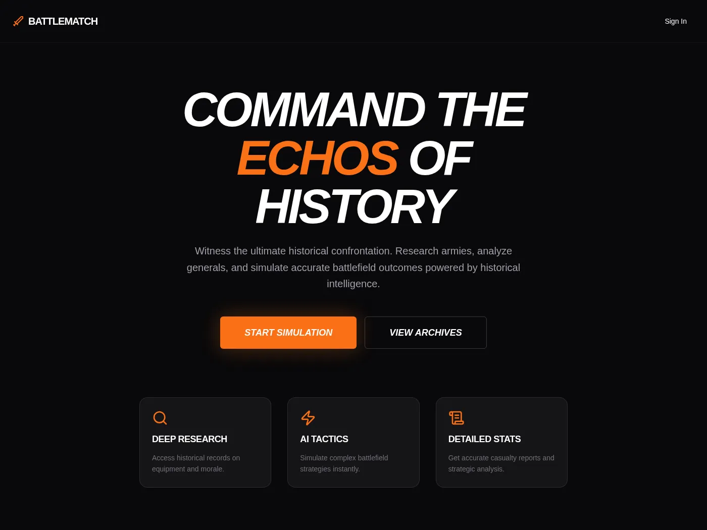 BattleMatch Simulator