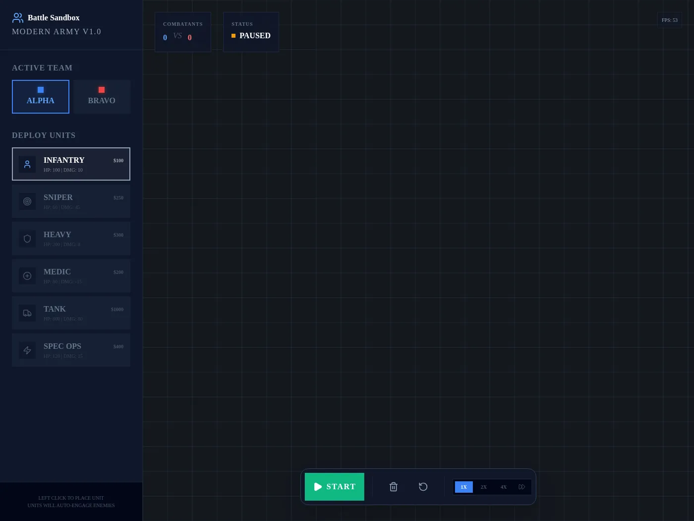 Battle Sandbox Simulator