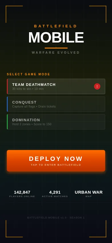 Mobile Battlefield Shooter