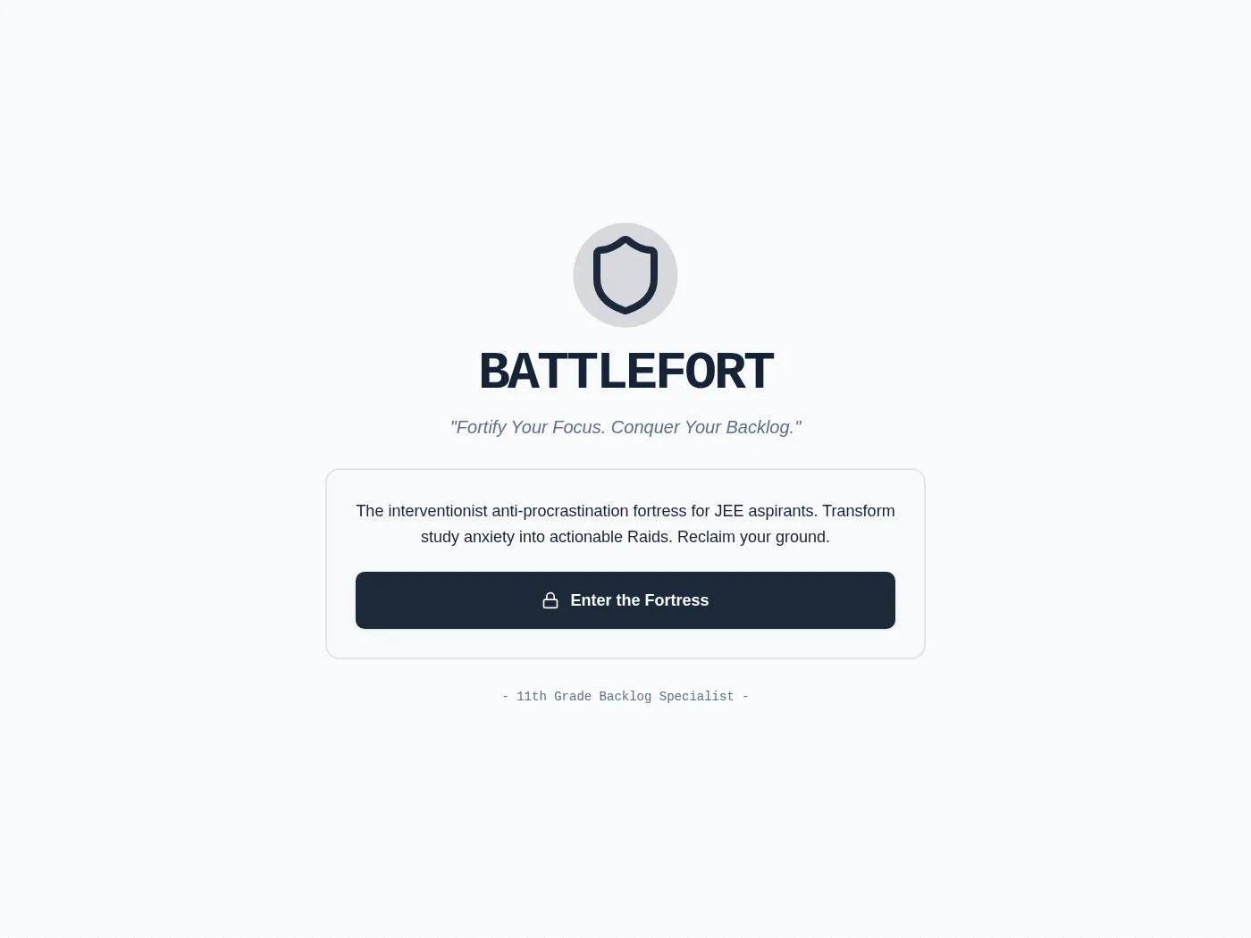 BattleFort Study Fortress