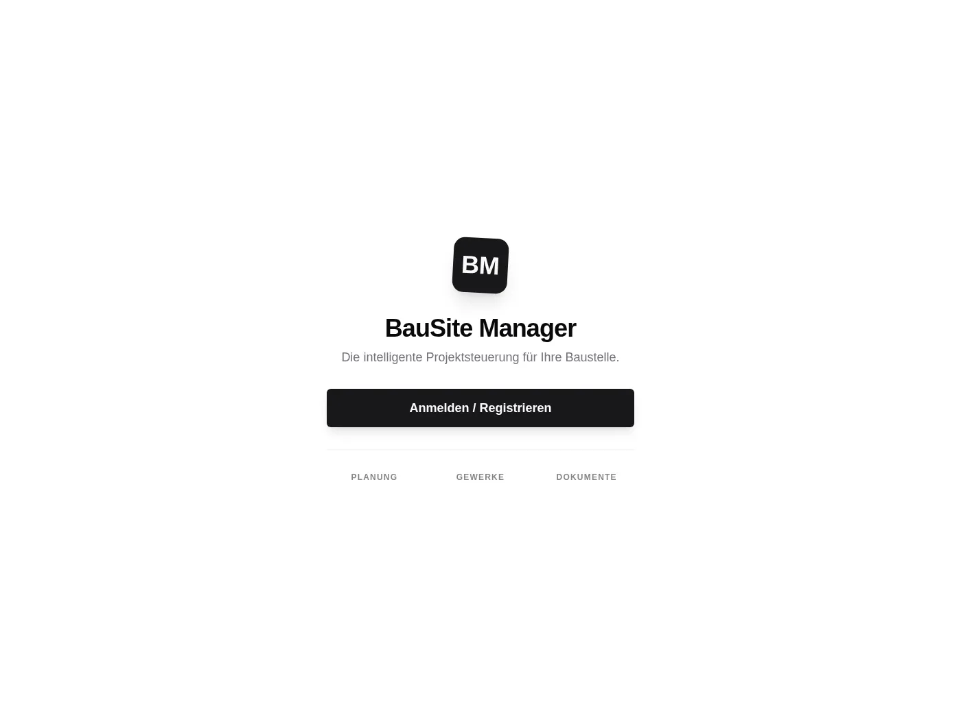 BauSite Manager