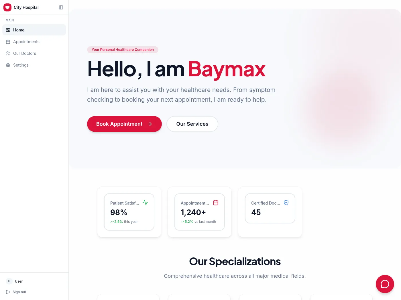 Baymax Chatbot Assistant