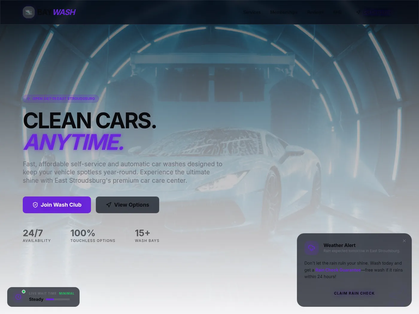 Bay Wash Website Redesign