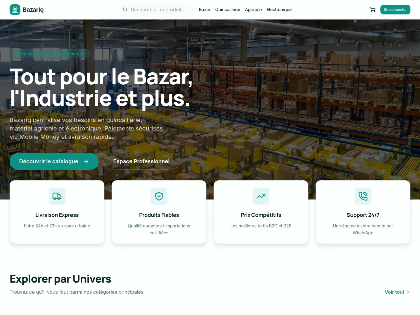 Bazariq E-Commerce Hub