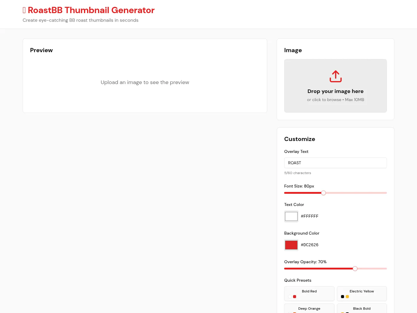 RoastBB Thumbnail Generator