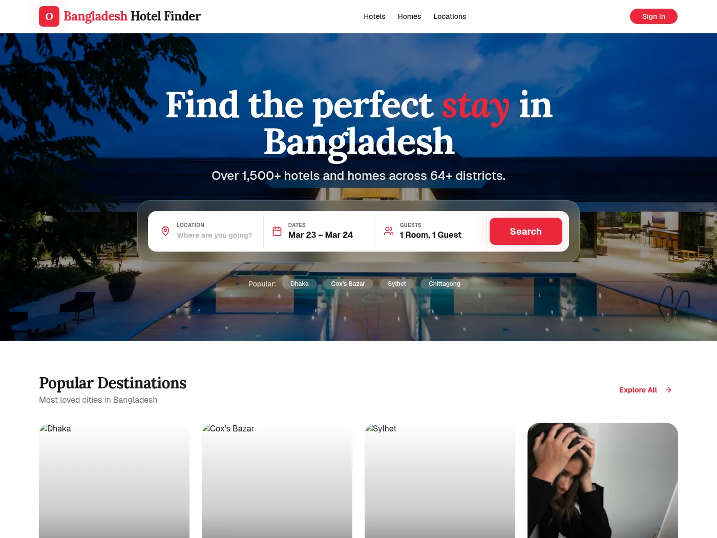 Bangladesh Hotel Finder