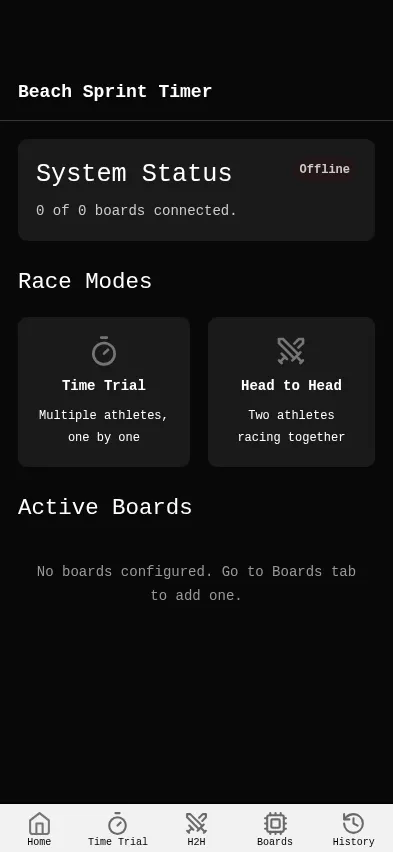 Beach Sprint Timer