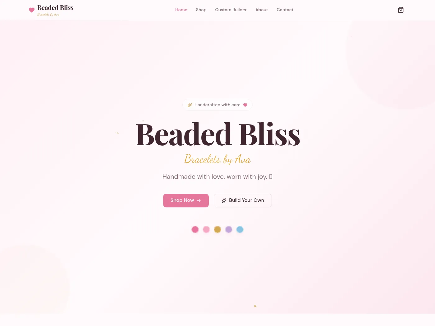 Beaded Bliss eCommerce Site