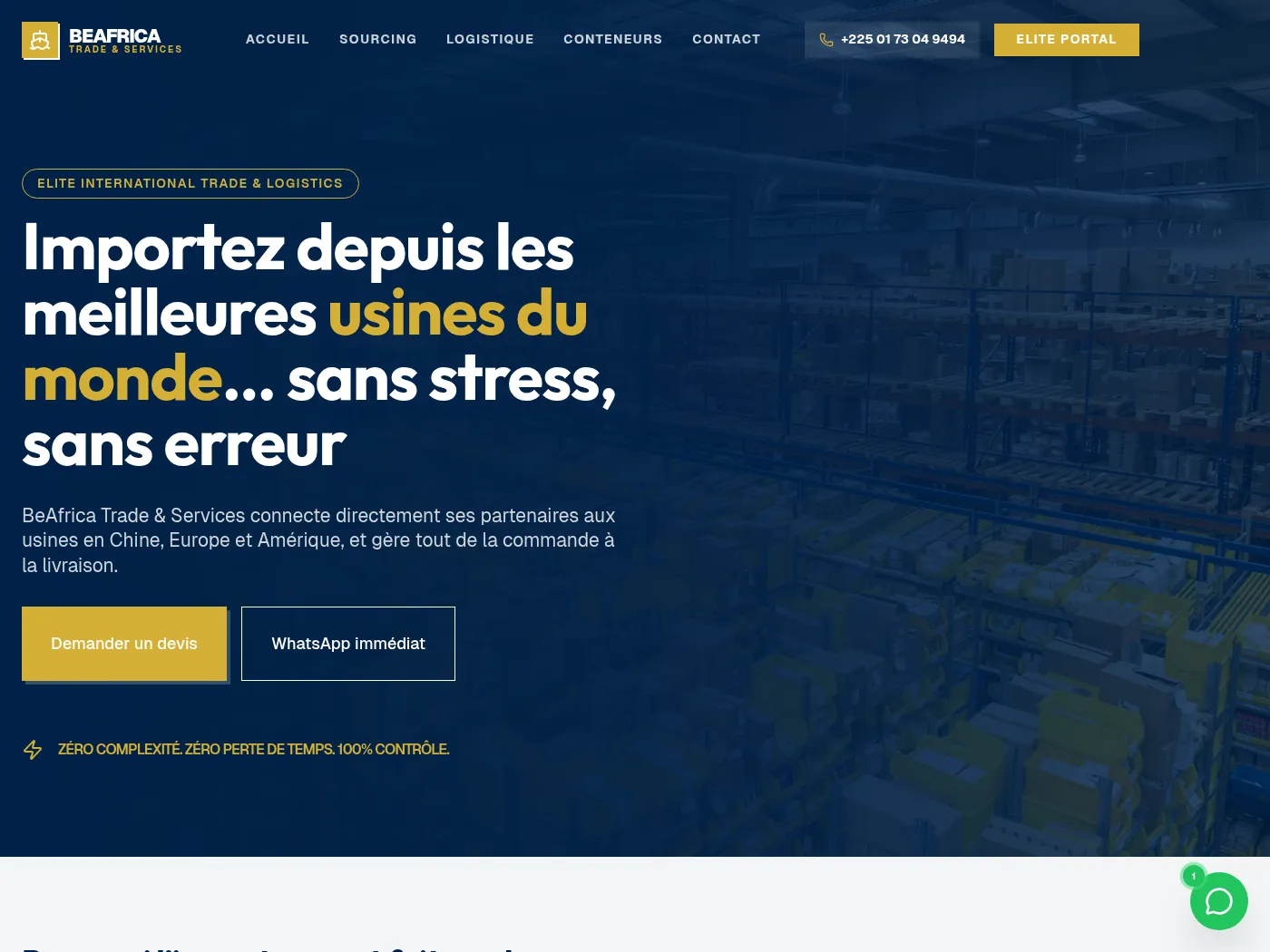 BeAfrica Elite Web Platform