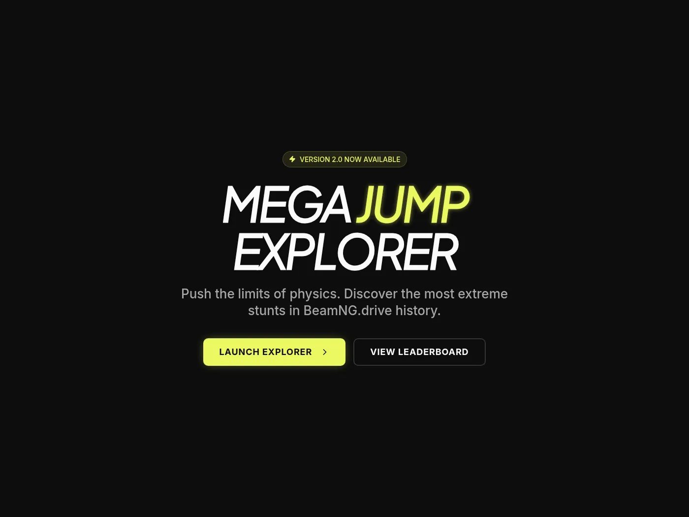 BeamNG Mega Jump Map