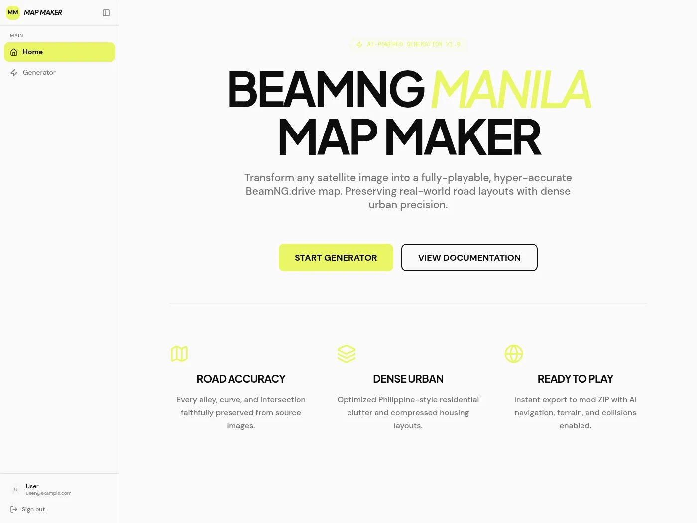 BeamNG Manila Map Maker